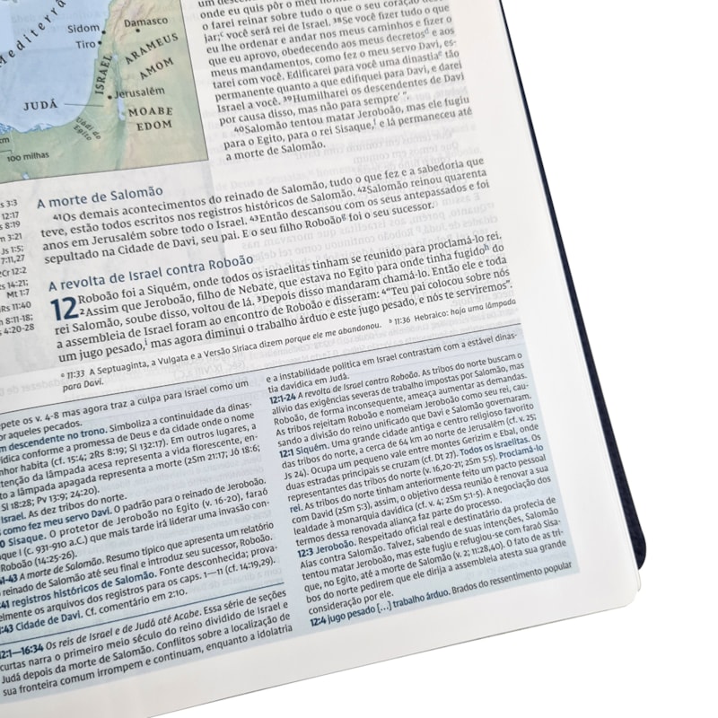 Bíblia De Estudo Thomas Nelson | NVI | Letra Normal | Capa Luxo Azul