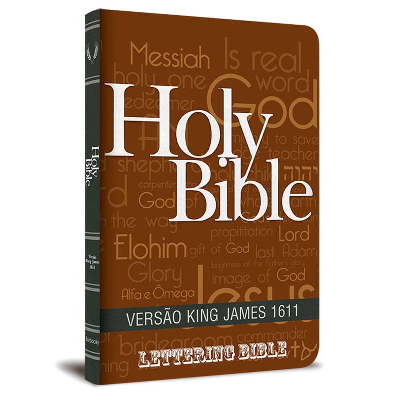 Bíblia King James 1611 Ultra Fina Lettering Bible | Letra Normal | Capa ...