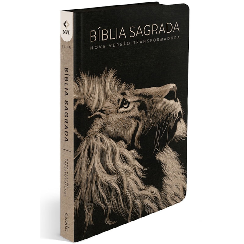 Bíblia Sagrada Slim Lion Head | NVT | Letra Maior | Capa Flexível