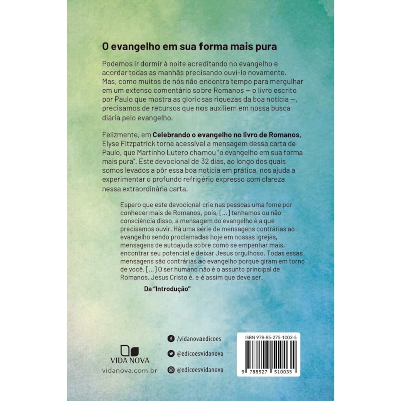 Celebrando o Evangelho no Livro de Romanos | Elyse M. Fitzpatrick