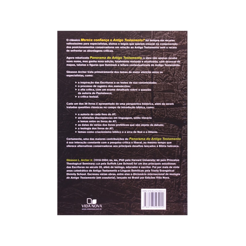 Panorama do Antigo Testamento | Gleason L. Archer Jr.