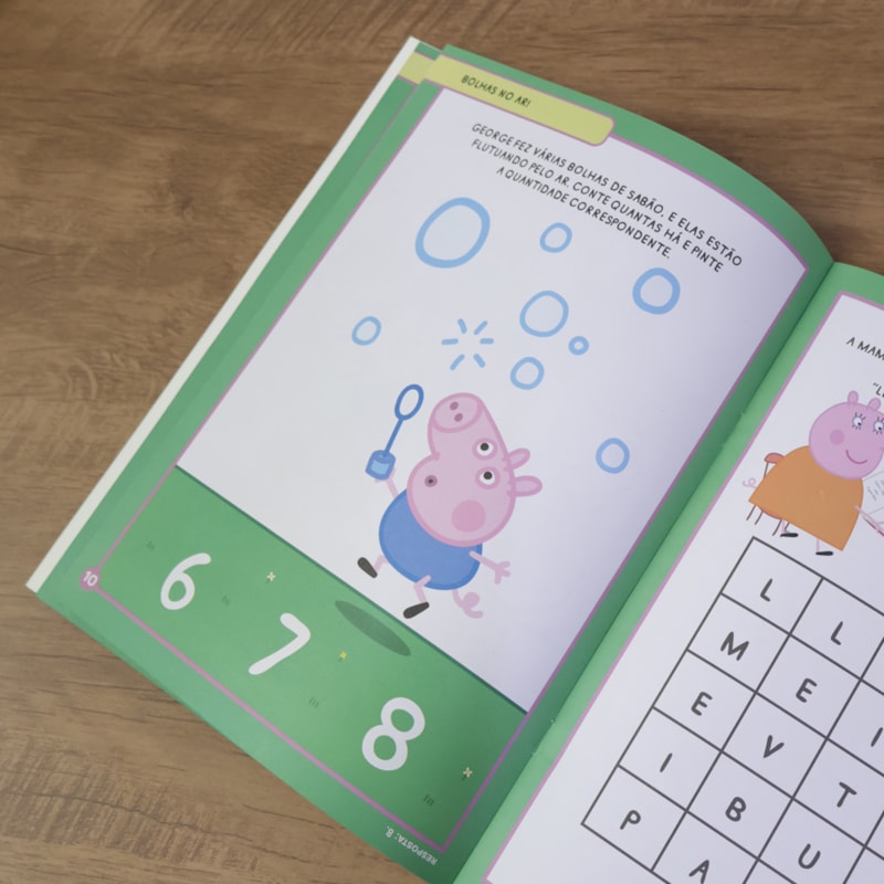 Peppa Pig | Com Adesivo 3-D | 3 a 5 Anos