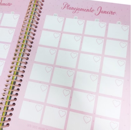 Planner Smilinguido Médio Louvor | Permanente | Capa Dura