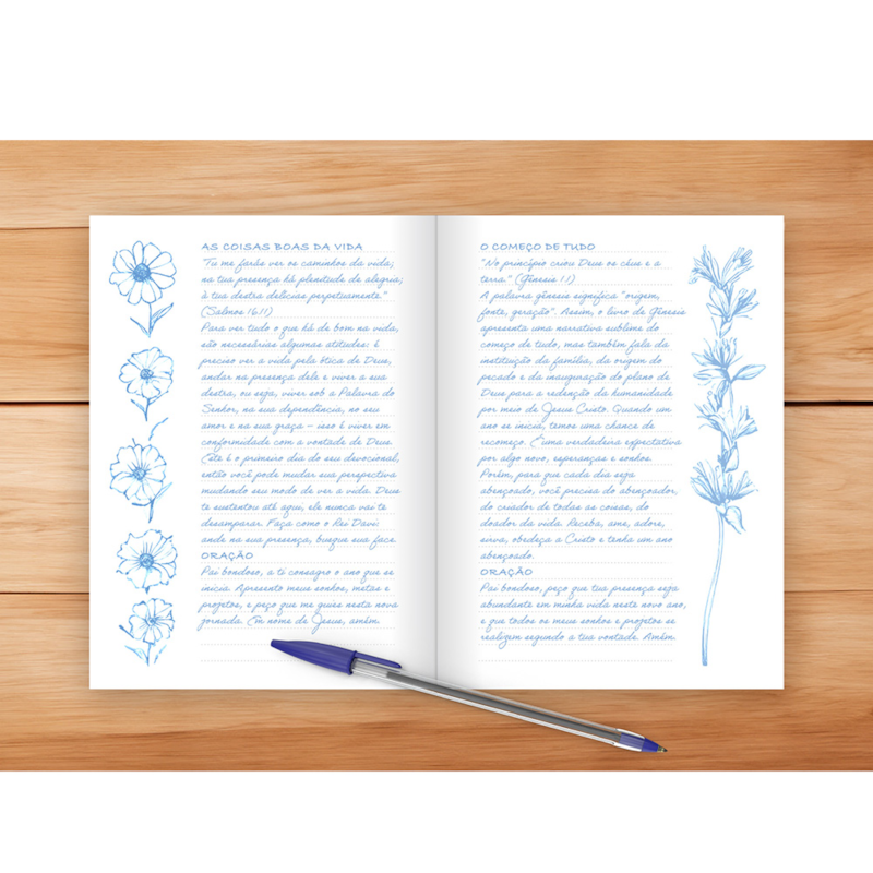 Sketch e Planner | Capa Brochura Coração em Chamas